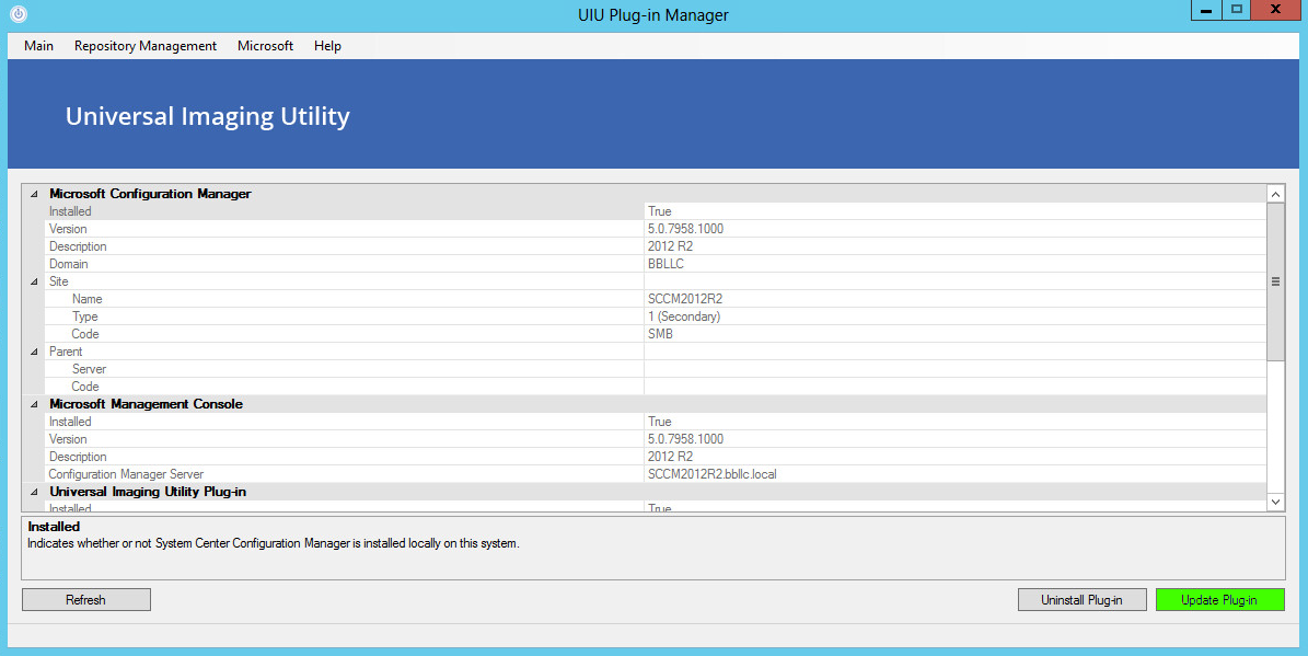 UIU Plug-ins 2.0 - SCCM Install Guide